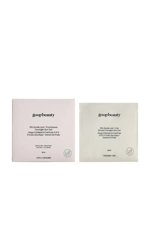 Goop 15% Glycolic Acid Overnight Glow Peel 4 Pack - N,a