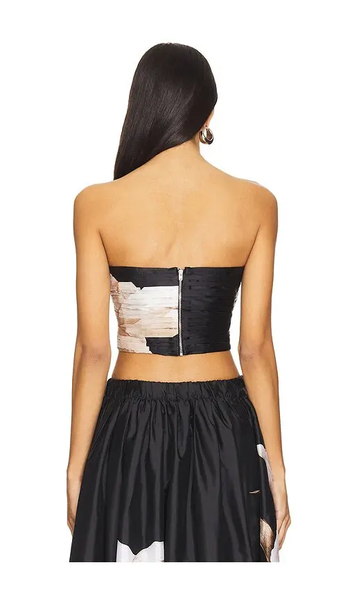 Hemant & Nandita Ruched Bustier - Black