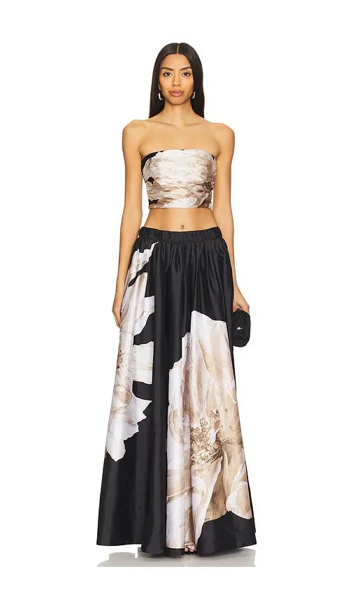 Hemant & Nandita Ruched Bustier - Black