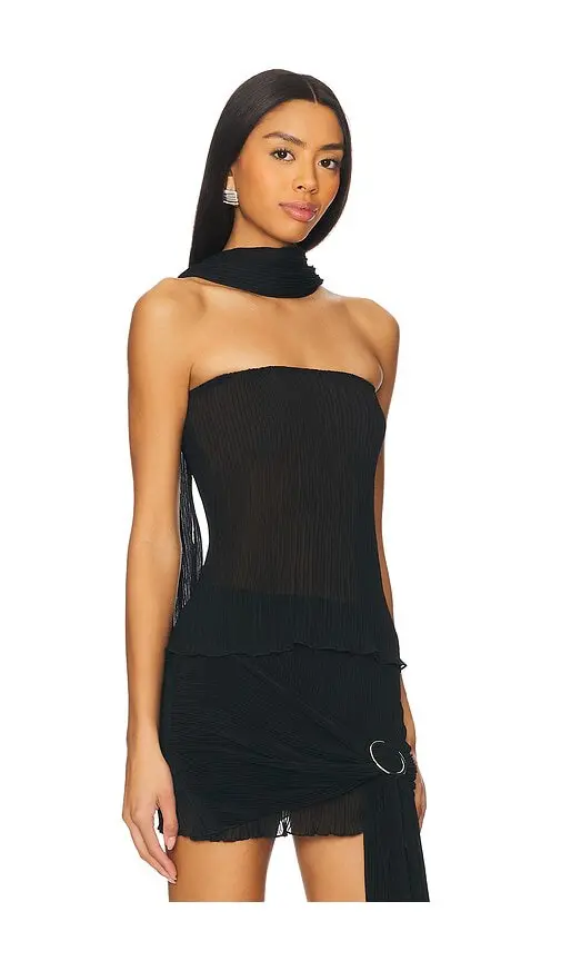 Lioness Strapless Top With Optional Scarf Styling