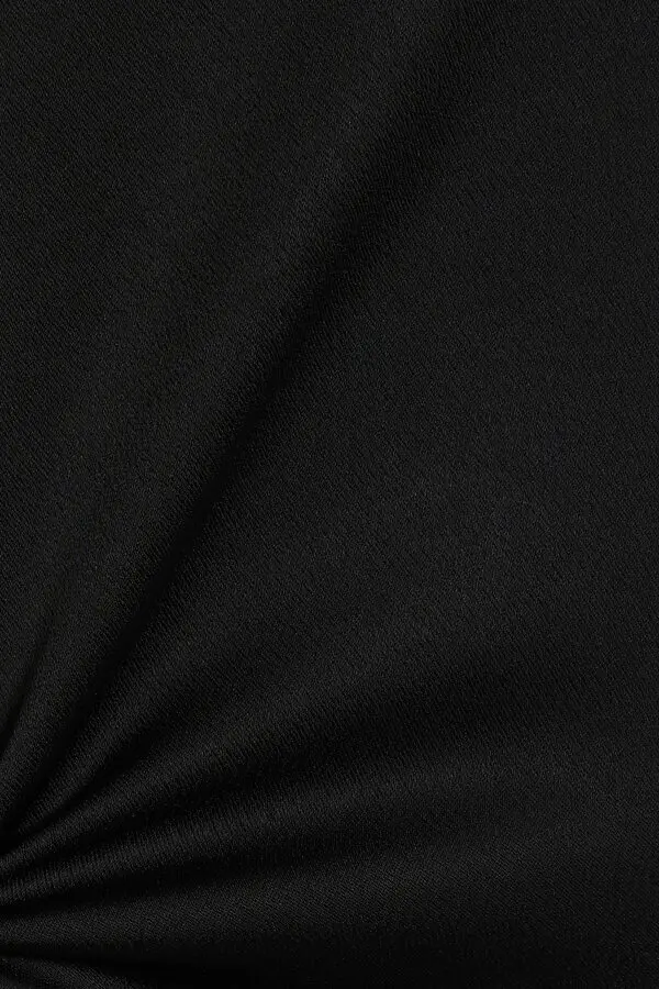 Simkhai Faro Satin-paneled Stretch-knit Tank - Black