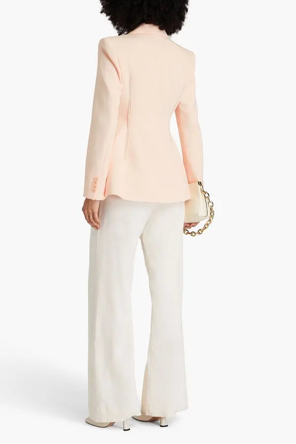Simkhai Woody Frayed Twill Blazer - Blush