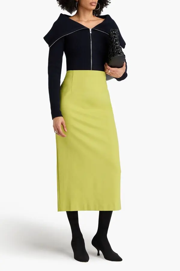 Tibi Jersey Midi Skirt