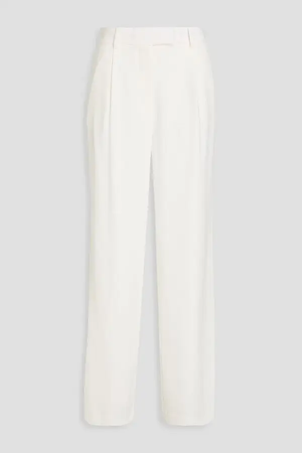 Simkhai Novia Pleated Straight-leg Pants - Ivory