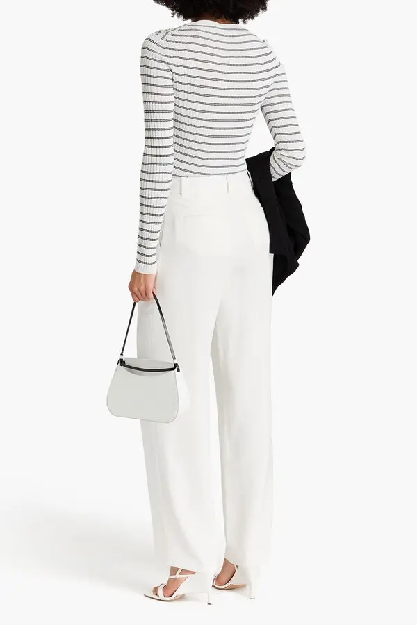 Simkhai Novia Pleated Straight-leg Pants - Ivory