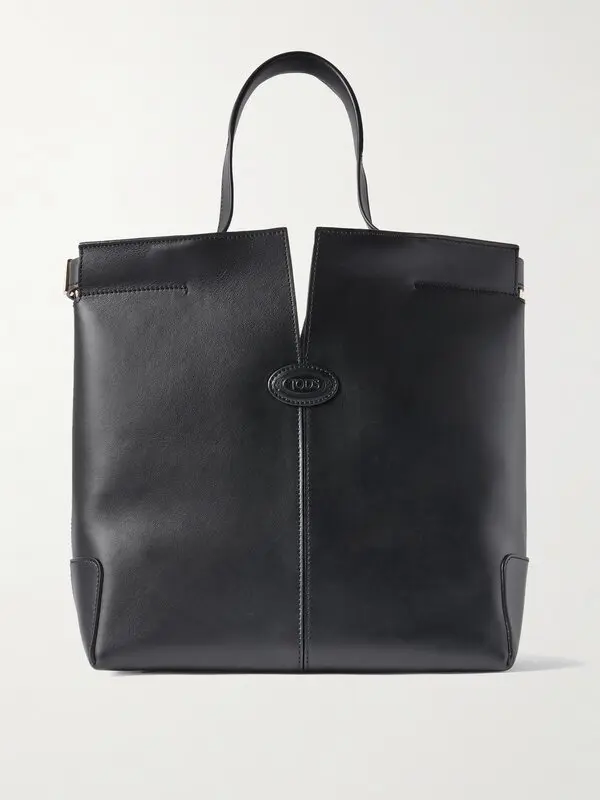 TOD'S Di Bag Folio Small Embossed Leather Tote