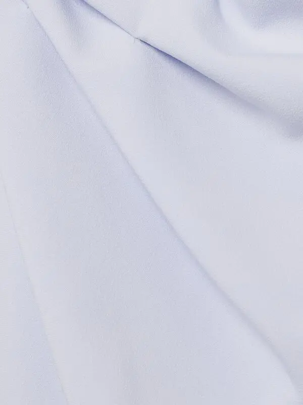 Safiyaa Asena Draped Crepe Midi Dress