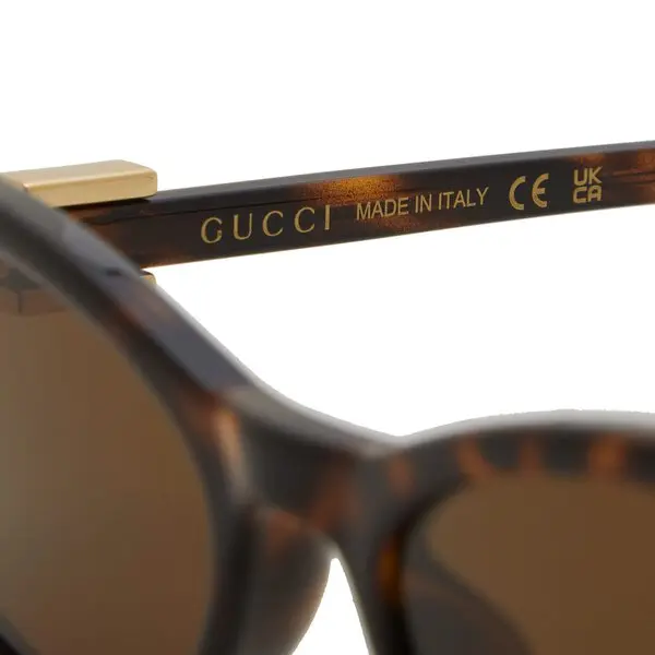 Gucci G String Sunglasses - Havana/brown