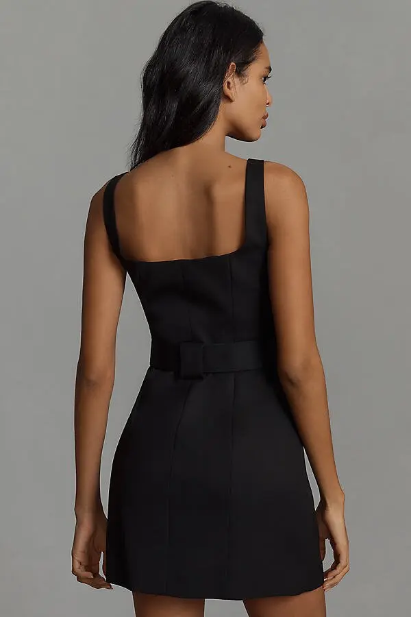 neck sash mini dress DRAPED SASH MINI DRESS SKY | Chosen by Tuchuzy