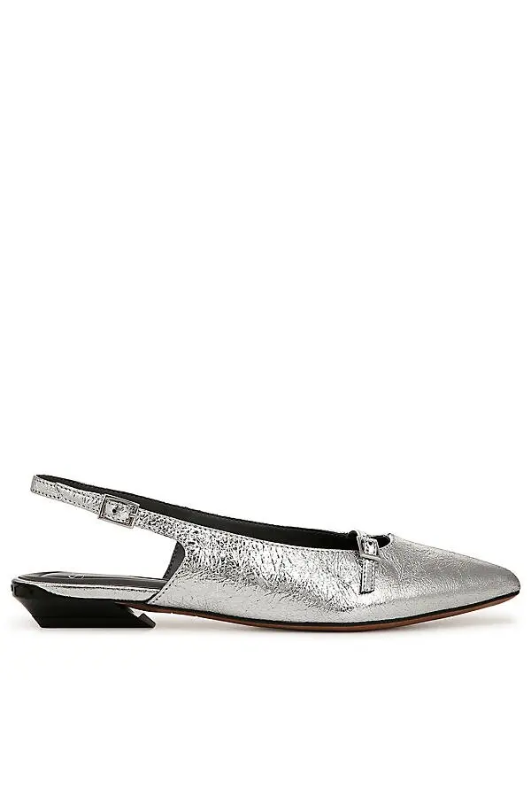 Franco Sarto Emma Slingback Flats - Silver