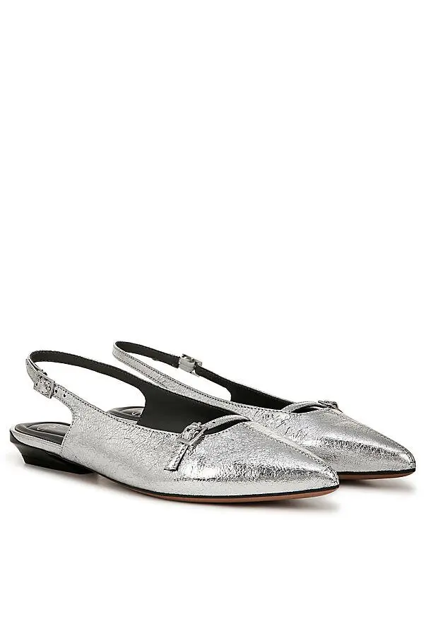Franco Sarto Emma Slingback Flats - Silver