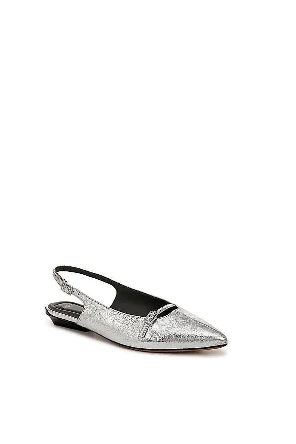 Franco Sarto Emma Slingback Flats - Silver