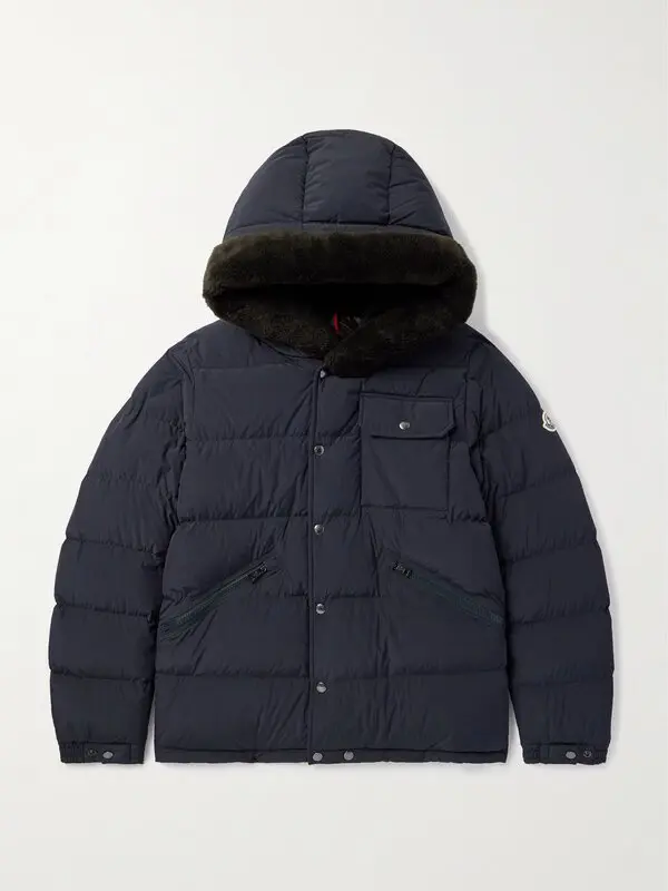 Moncler Marcelettes Quilted Down Jacket - Blue