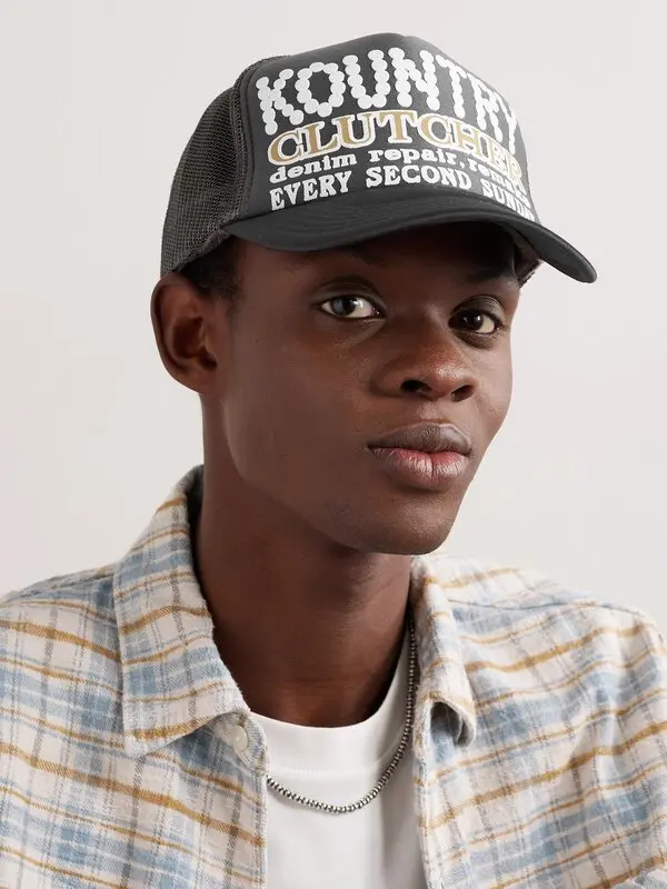 Kapital Kountry Pearl Clutcher Trucker Cap - Gray | Editorialist
