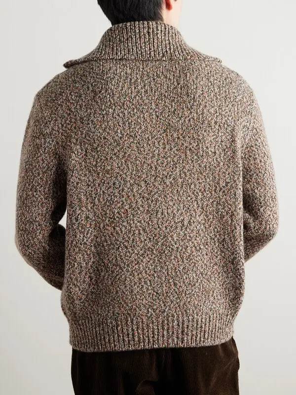 Loro Piana Cashmere Half-zip Rollneck Sweater