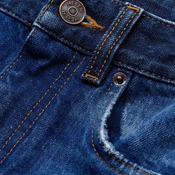 ME+EM Two-tone Straight Crop Jean