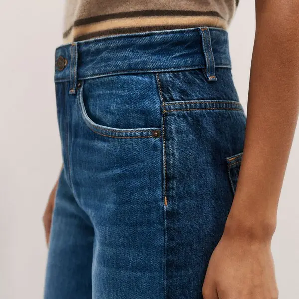 ME+EM Two-tone Straight Crop Jean
