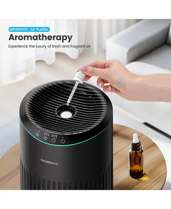 HEATDAZ Morento Small Hepa Air Purifier For Bedroom With Fragrance Sponge