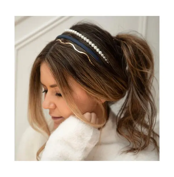 HEADBANDS OF HOPE Skinny Headband Set - Blue