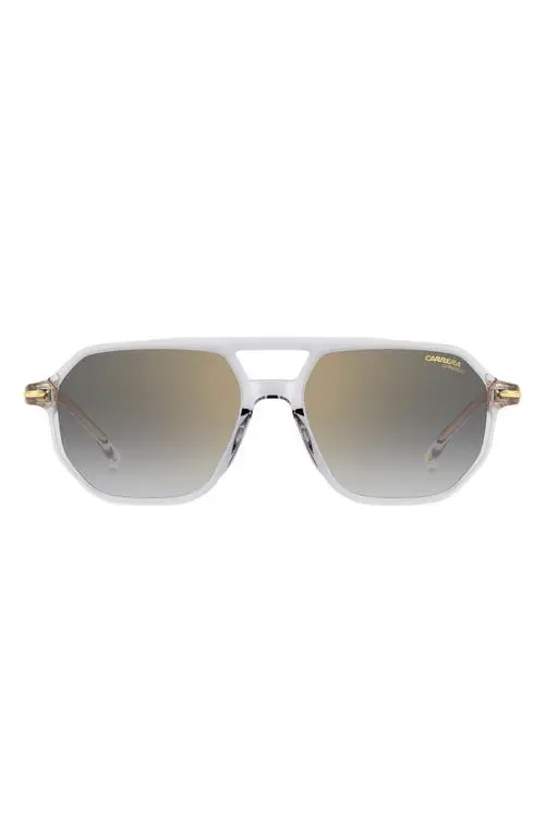 Carrera Eyewear 54mm Octagon Sunglasses - Grey Gold/ Grey Sf Gd Sp