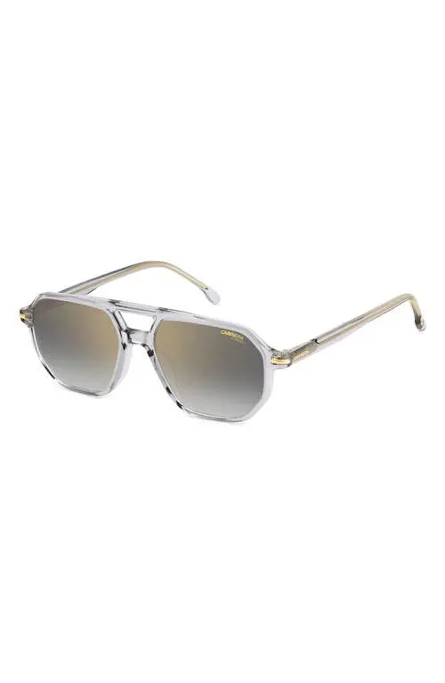 Carrera Eyewear 54mm Octagon Sunglasses - Grey Gold/ Grey Sf Gd Sp