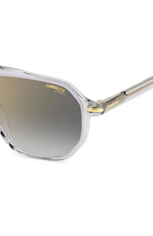 Carrera Eyewear 54mm Octagon Sunglasses - Grey Gold/ Grey Sf Gd Sp
