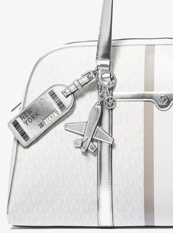 Michael Kors Airplane Metallic Keychain