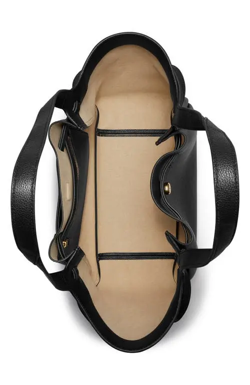 Tory Burch Romy Leather Tote - Black