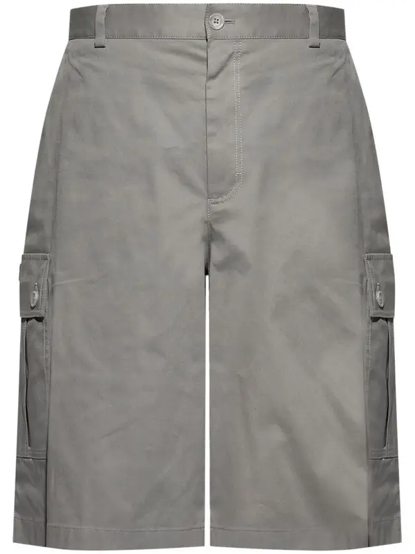 Dolce & Gabbana Cotton Cargo Shorts - Grey