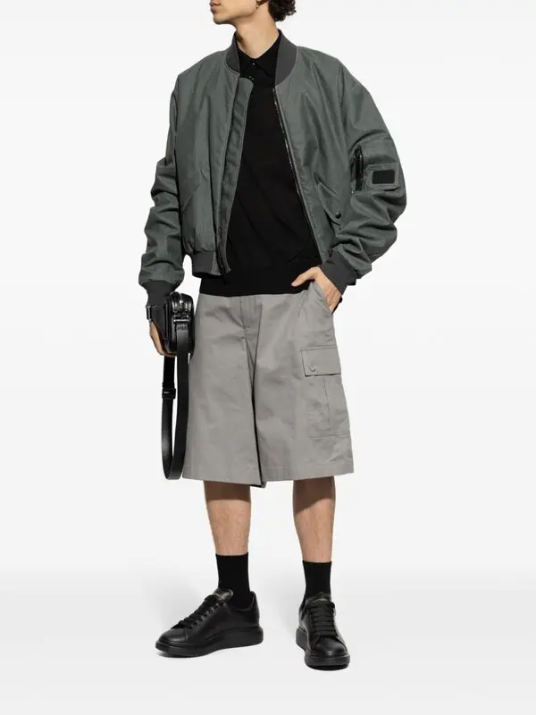 Dolce & Gabbana Cotton Cargo Shorts - Grey