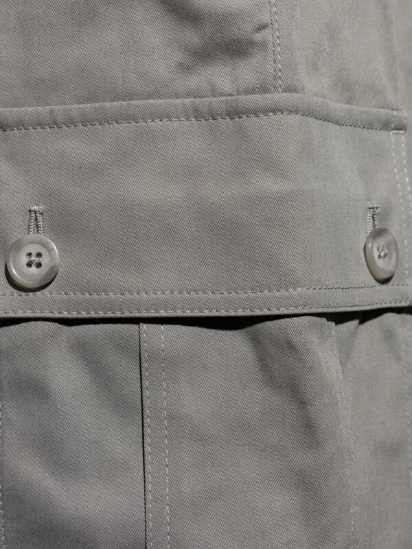 Dolce & Gabbana Cotton Cargo Shorts - Grey