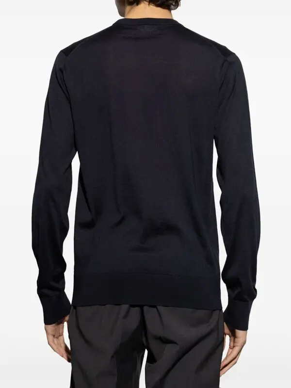 Dolce & Gabbana Logo-embroidered Sweater - Blue