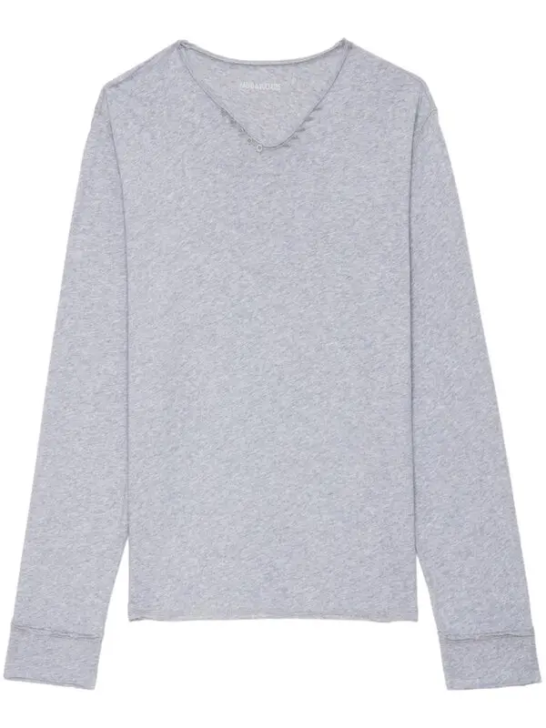 Zadig&Voltaire Monastir Long-sleeve T-shirt - Grey