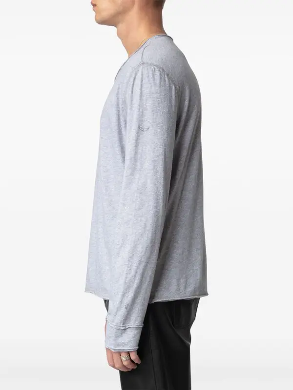 Zadig&Voltaire Monastir Long-sleeve T-shirt - Grey