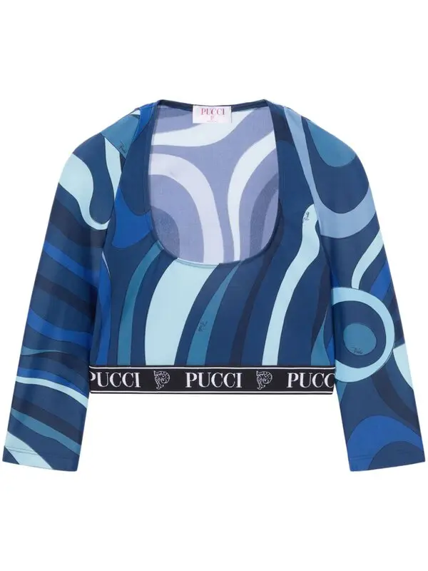 Emilio Pucci Marmo-print Top