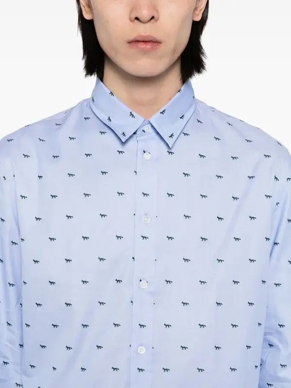 Maison Kitsuné Fox-print Shirt