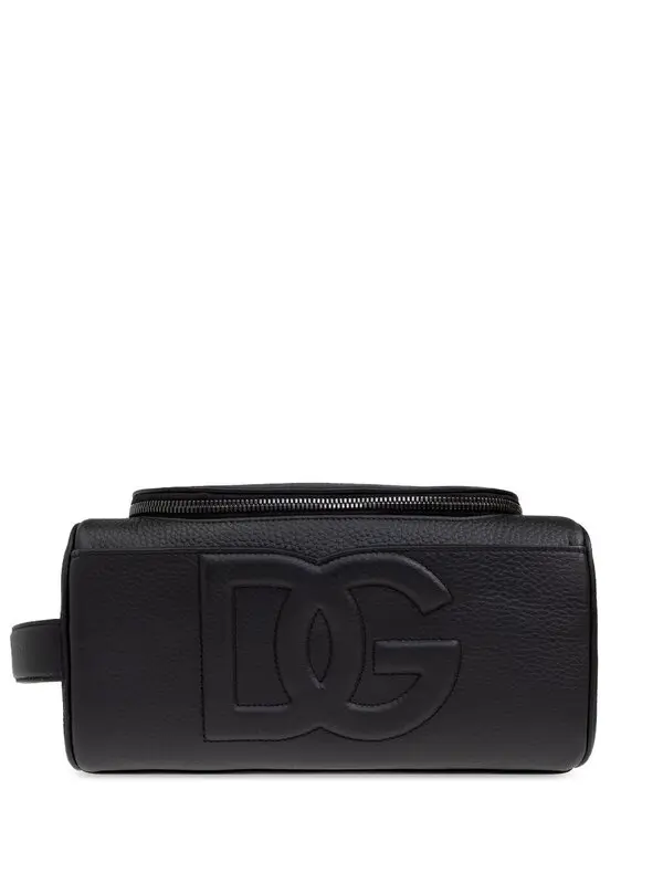Dolce & Gabbana Logo-patch Wash Bag - Black