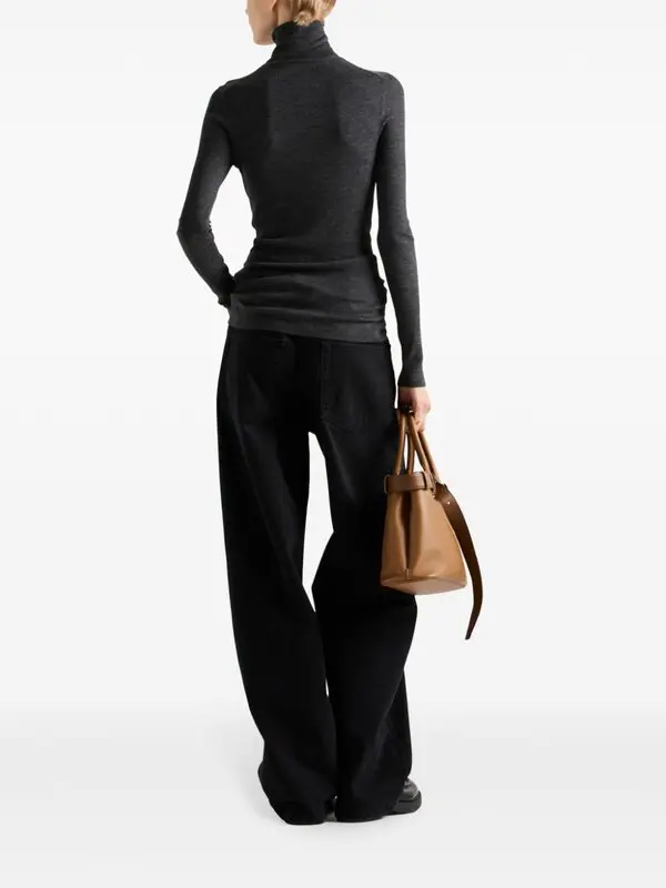 Prada Wool Turtleneck Sweater - Grey