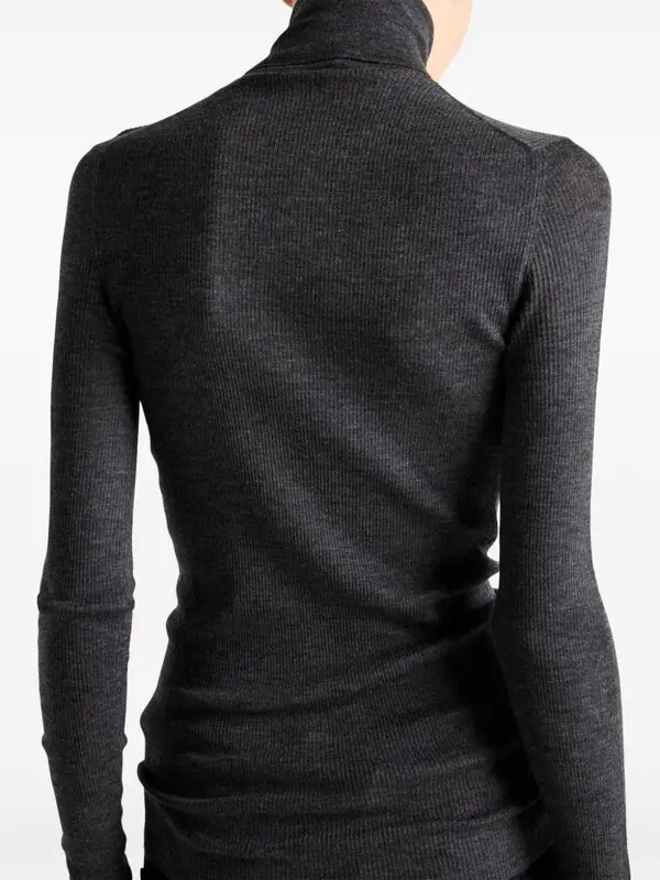 Prada Wool Turtleneck Sweater - Grey
