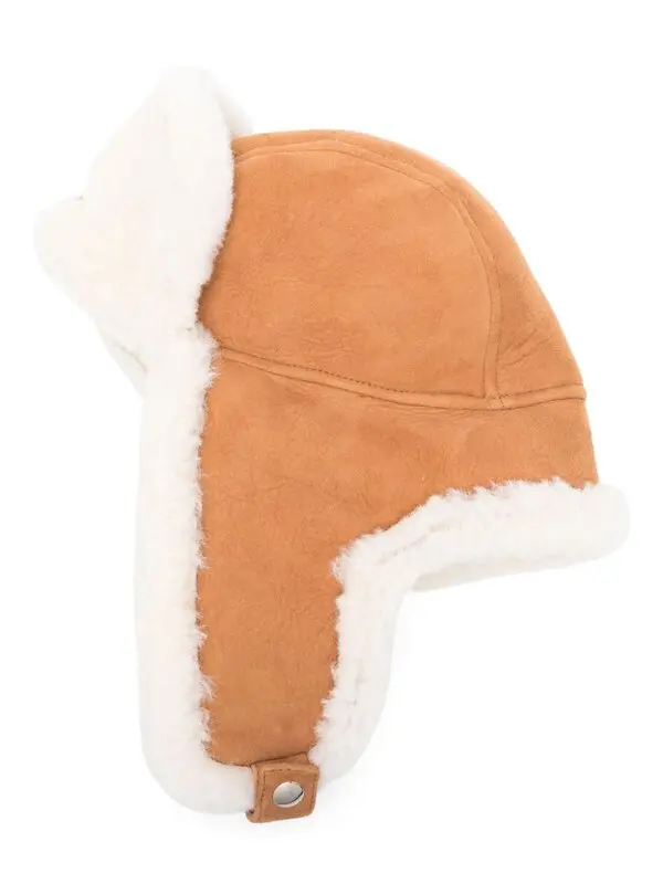 Maje Shearling Chapka Hat - Brown | Editorialist display picture 2