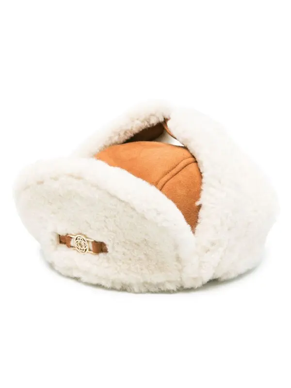 Maje Shearling Chapka Hat - Brown | Editorialist display picture 1