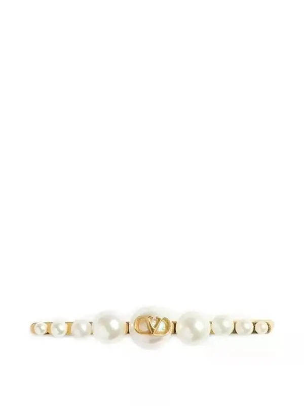 Valentino Garavani Pearl Tie Clip - Gold