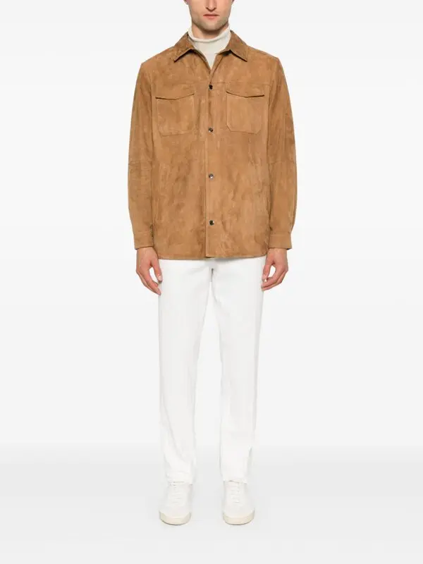 Canali Suede Shirt Jacket