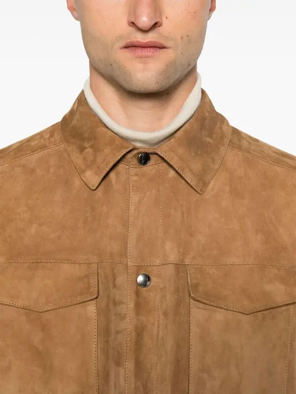 Canali Suede Shirt Jacket