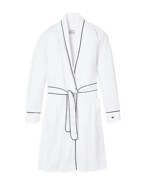 PETITE PLUME Luxe Pima Robe - White