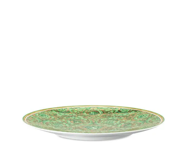 Versace Medusa Garland Christmas Plate, Limited Edition Green