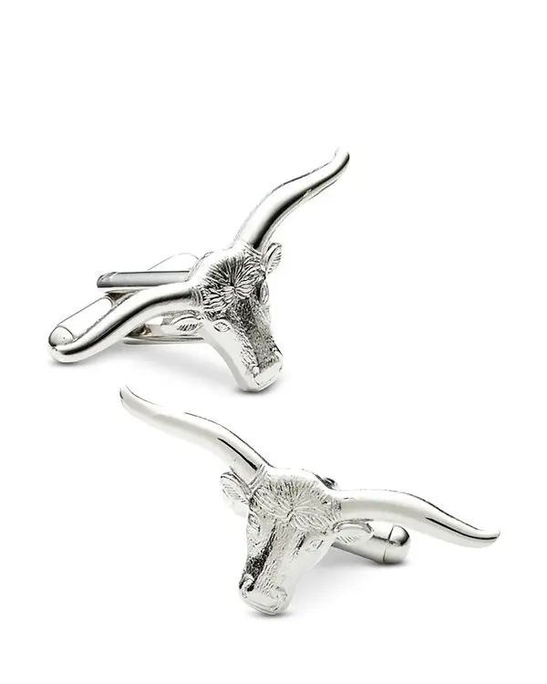 CUFFLINKS, INC. Longhorn Steer - Silver