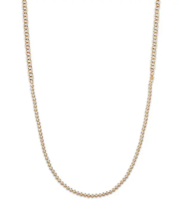 MOON & MEADOW 14k Yellow Lab Grown Diamond Tennis Necklace - Gold