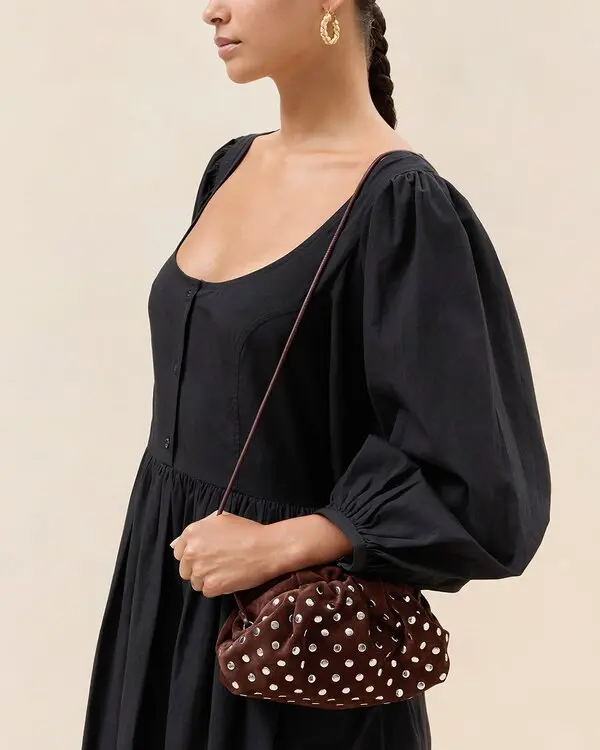 LOEFFLER RANDALL Bailey Leather Clutch - Brown