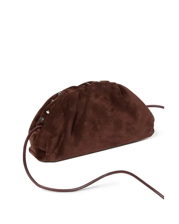 LOEFFLER RANDALL Bailey Leather Clutch - Brown